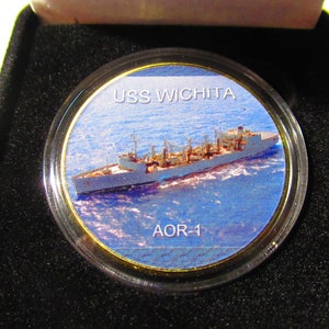U S NAVY - USS Wichita (AOR-1) Challenge Coin - Etsy