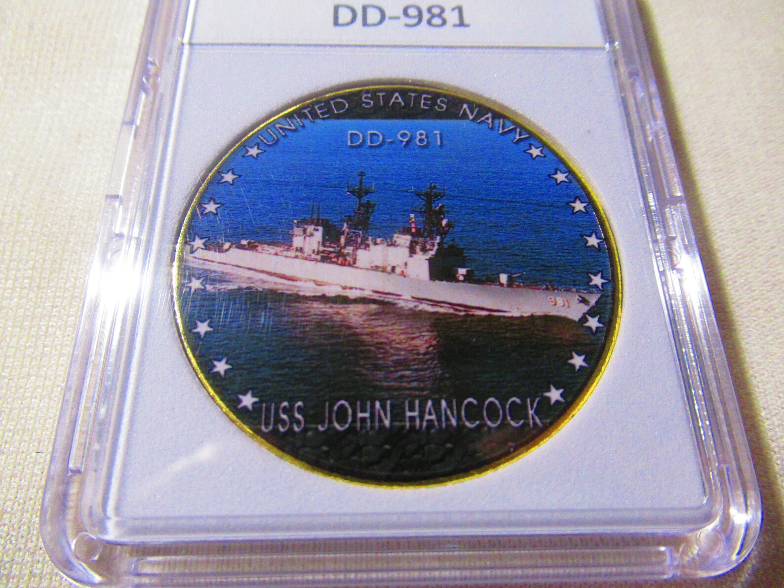 U S Navy - USS John Hancock (DD-981) Challenge Coin - Etsy