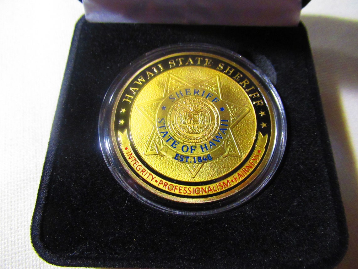 HAWAII STATE SHERIFF Challenge Coin | Etsy
