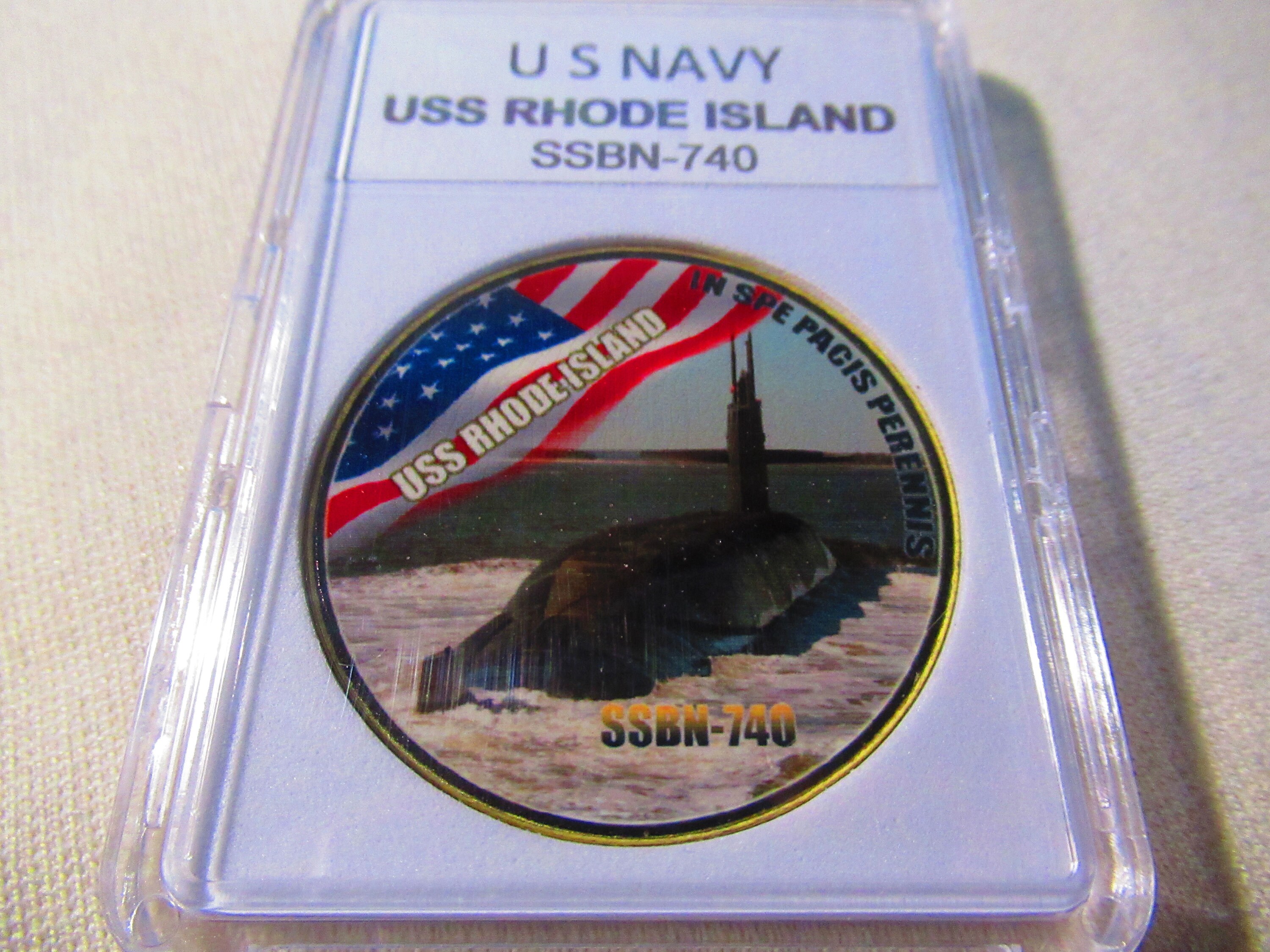U S Navy Submarine- USS Rhode Island / SSBN-740 Challenge Coin - Etsy UK