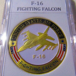 U S Air Force F-16 FIGHTING FALCON Challenge Coin - Etsy