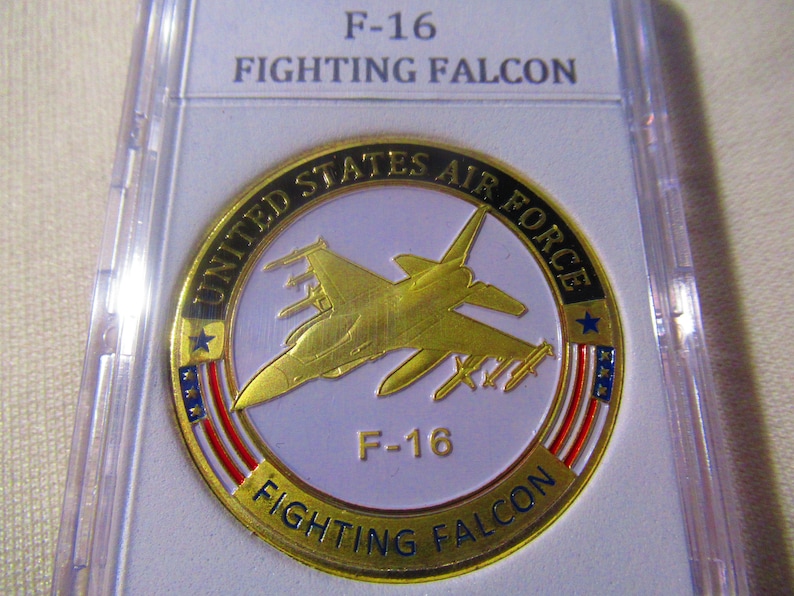 U S Air Force F-16 FIGHTING FALCON Challenge Coin - Etsy