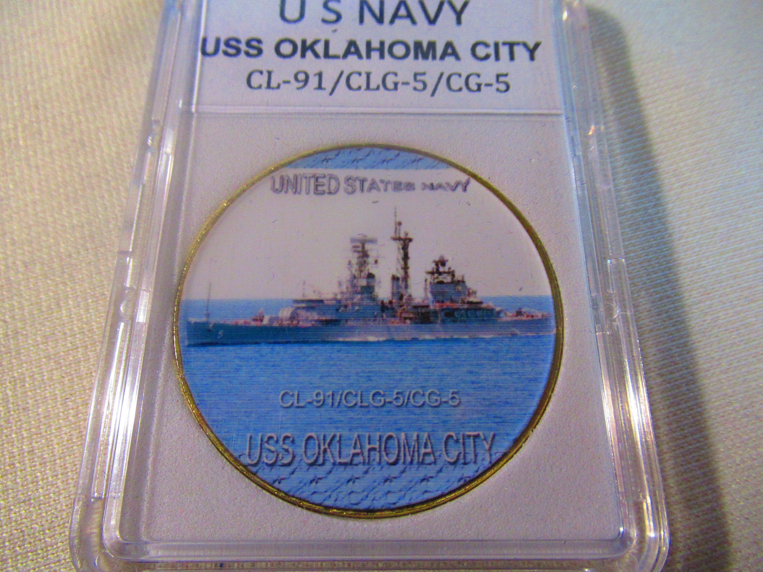 U S Navy - USS Oklahoma City CL-91 / CLG-5 / Cg-5 Challenge Coin - Etsy