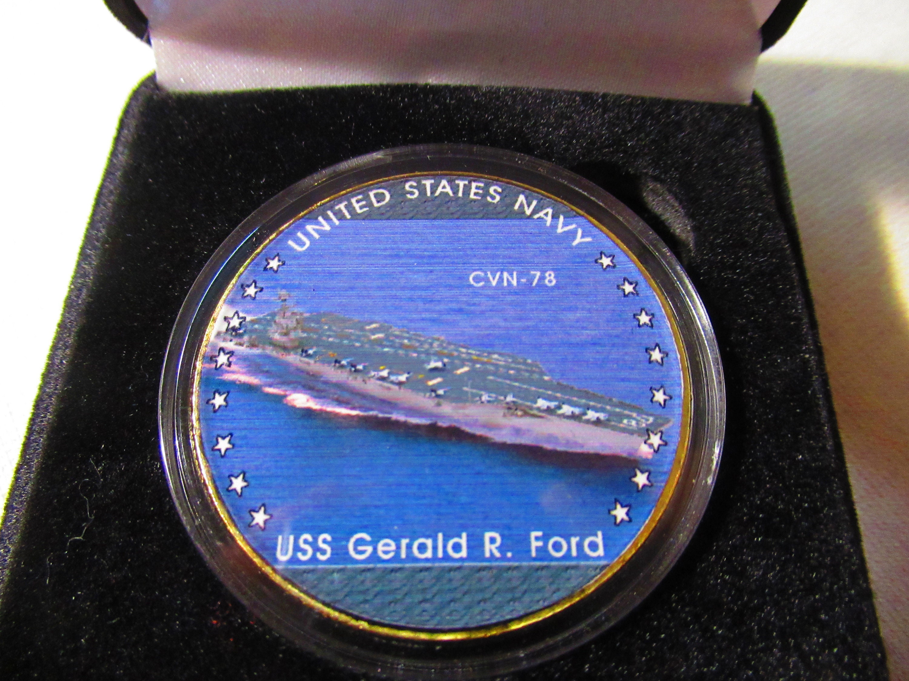 U S Navy USS Gerald R. Ford CVN-78 Challenge Coin | Etsy