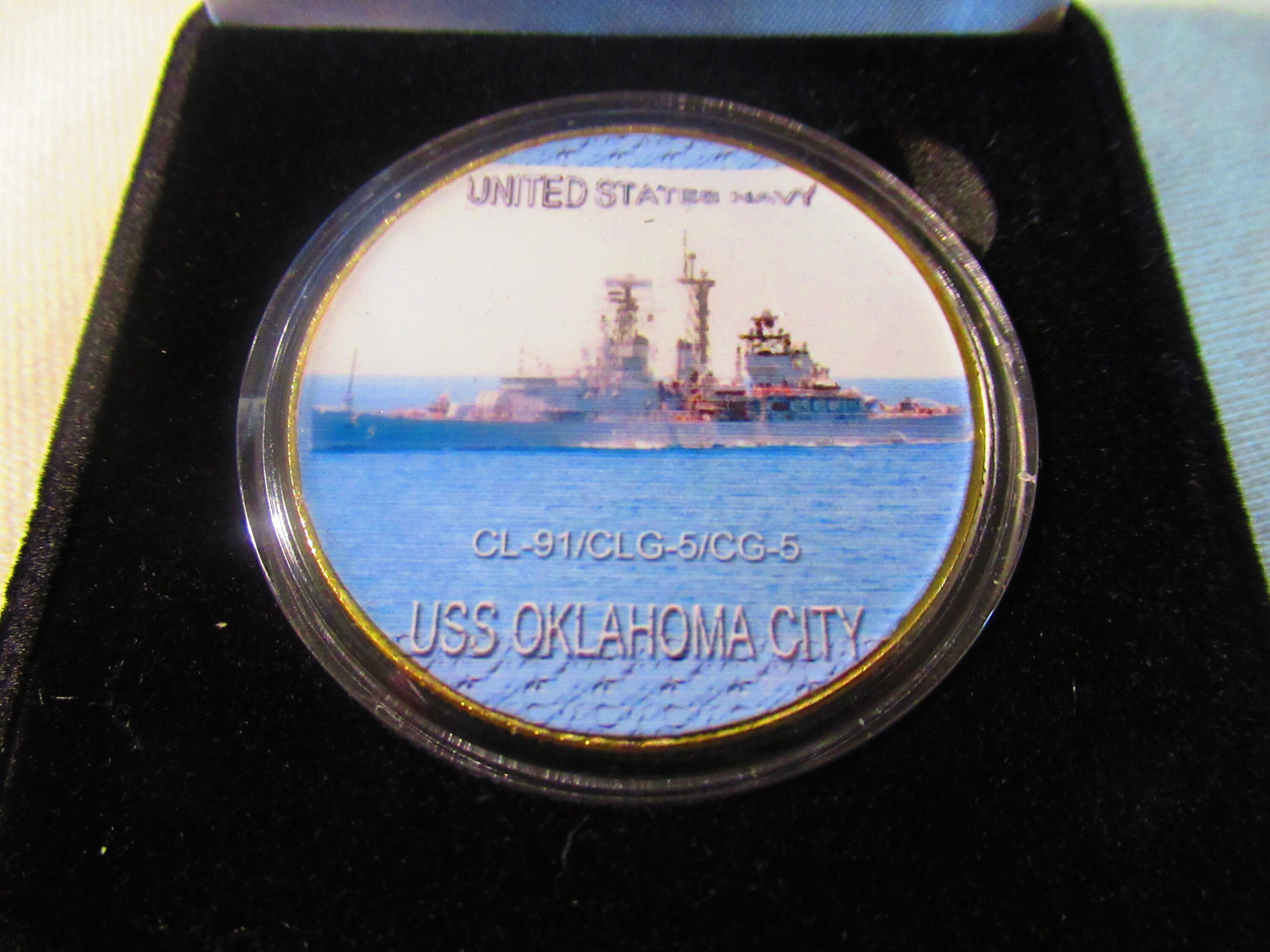 U S Navy - USS Oklahoma City CL-91 / CLG-5 / Cg-5 Challenge Coin - Etsy