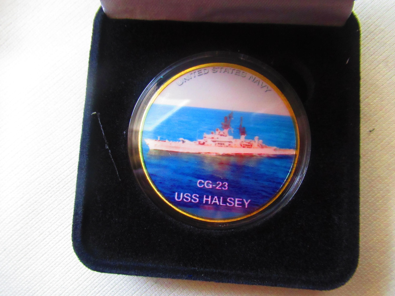 U S Navy - USS HALSEY CG-23 Challenge Coin - Etsy