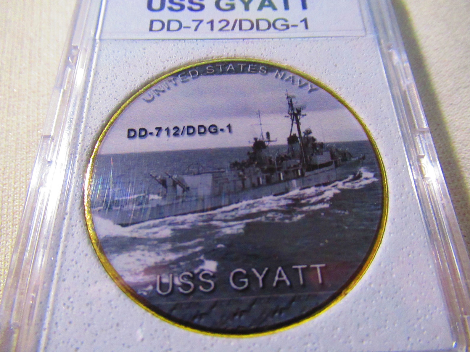 U S Navy USS Gyatt DD-712/DDG-1 Challenge Coin - Etsy