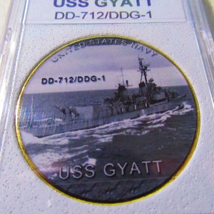 U S Navy - USS Gyatt DD-712/DDG-1 Challenge Coin - Etsy