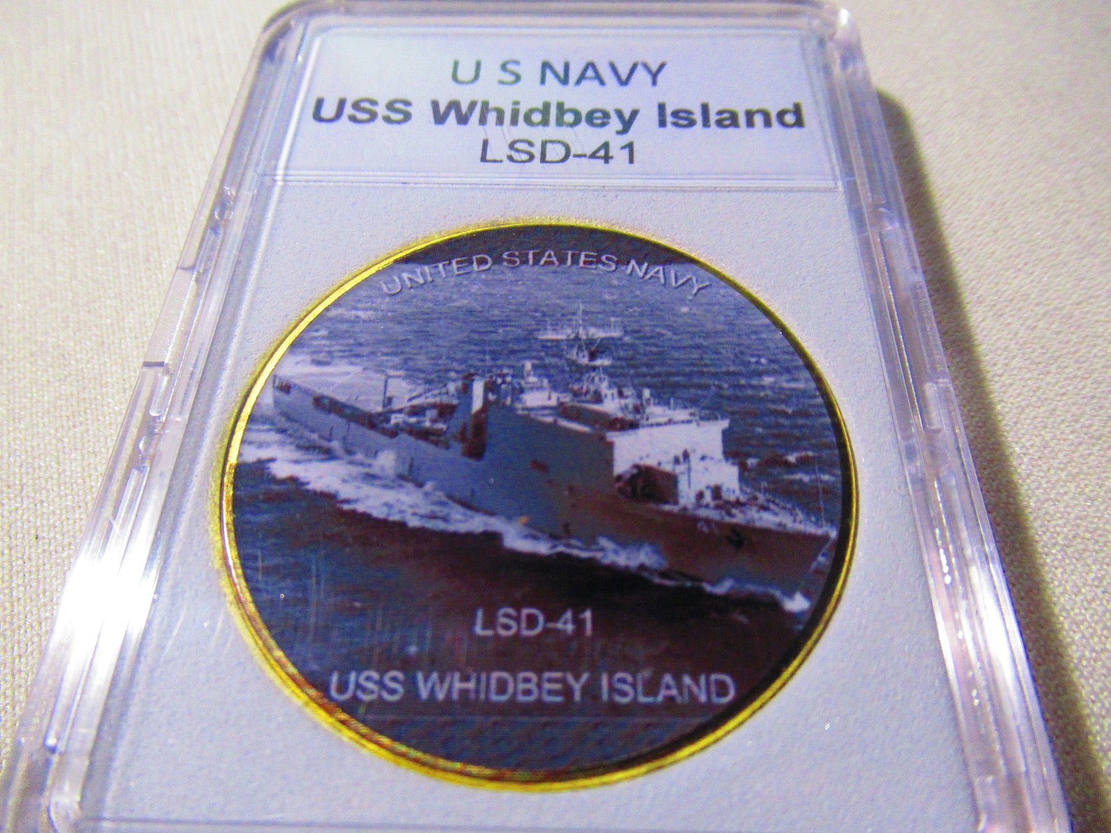USS Whidbey Island LSD-41 Challenge Coin - Etsy