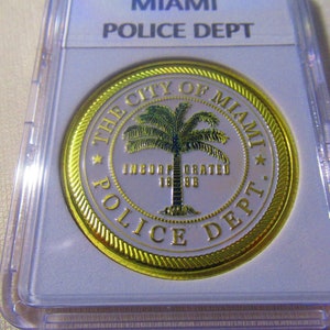 CITY OF MIAMI Police Dept. Challenge Coin - Etsy
