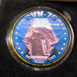 U S Navy - USS Ronald Reagan - CVN-76 Challenge Coin - Etsy
