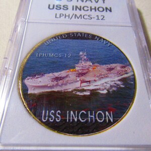 U S Navy - USS Inchon (LPH/MCS-12) Challenge Coin - Etsy