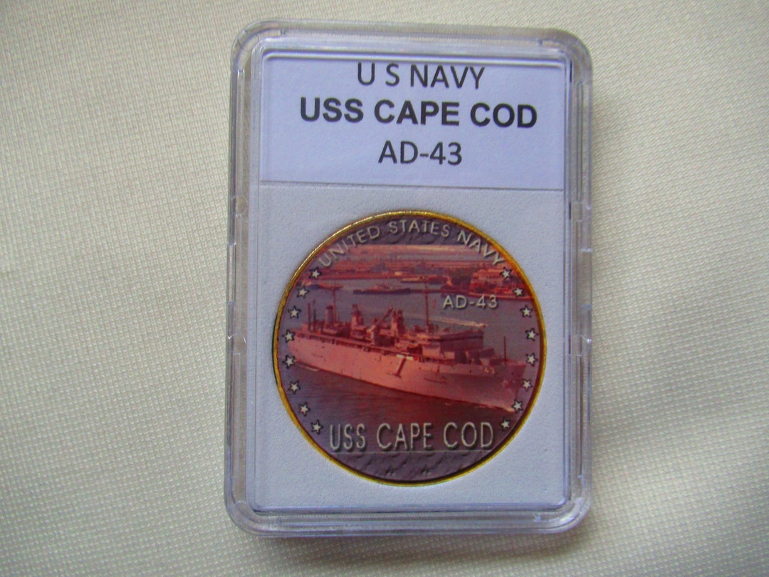 U S Navy - USS Cape Cod - AD-43 Challenge Coin - Etsy