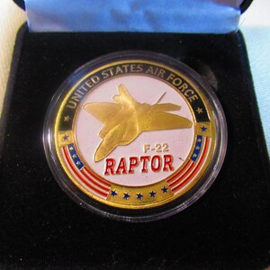 U S AIR FORCE F-22 RAPTOR Challenge Coin - Etsy