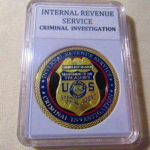 Internal Revenue Service / Criminal Investigation (IRS) Challenge Coin ...
