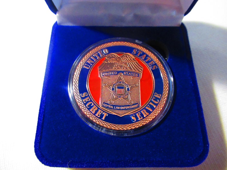 U.S. SECRET SERVICE Shield Challenge Coin COPPER - Etsy