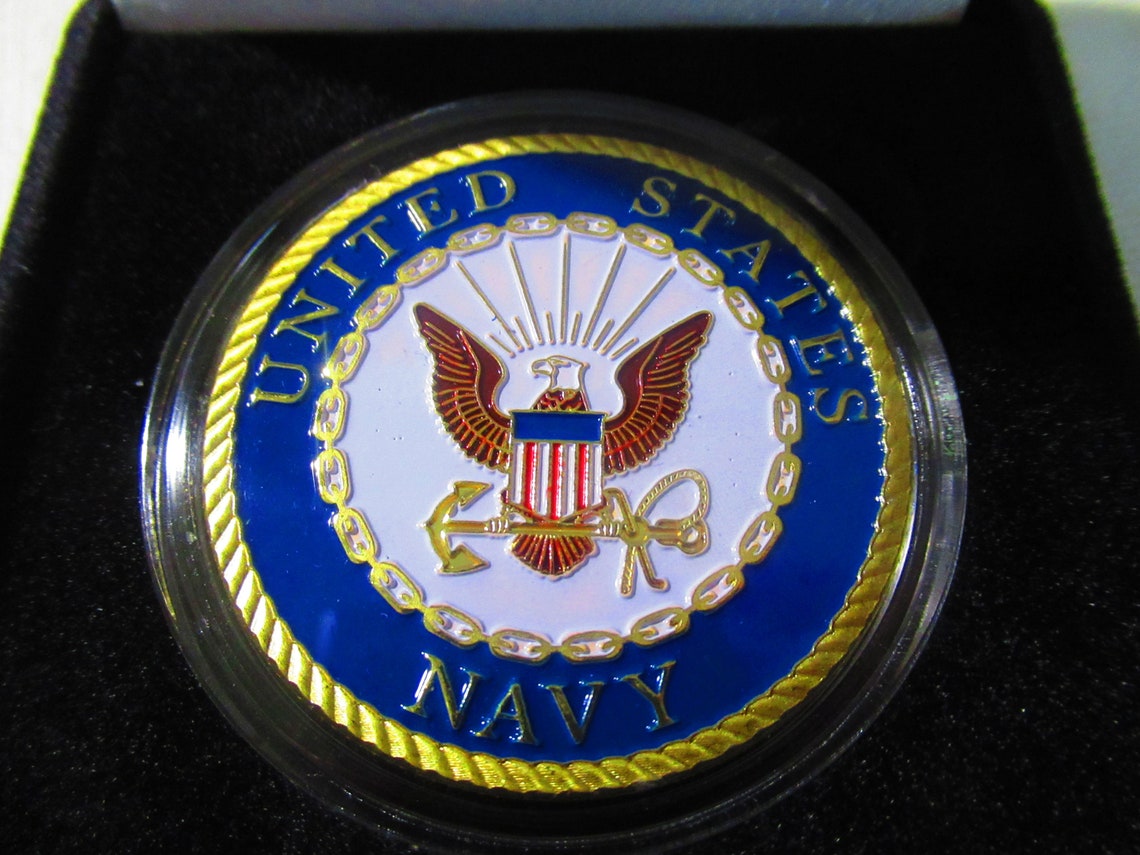 US NAVY Commemorative Challenge Coin - Etsy