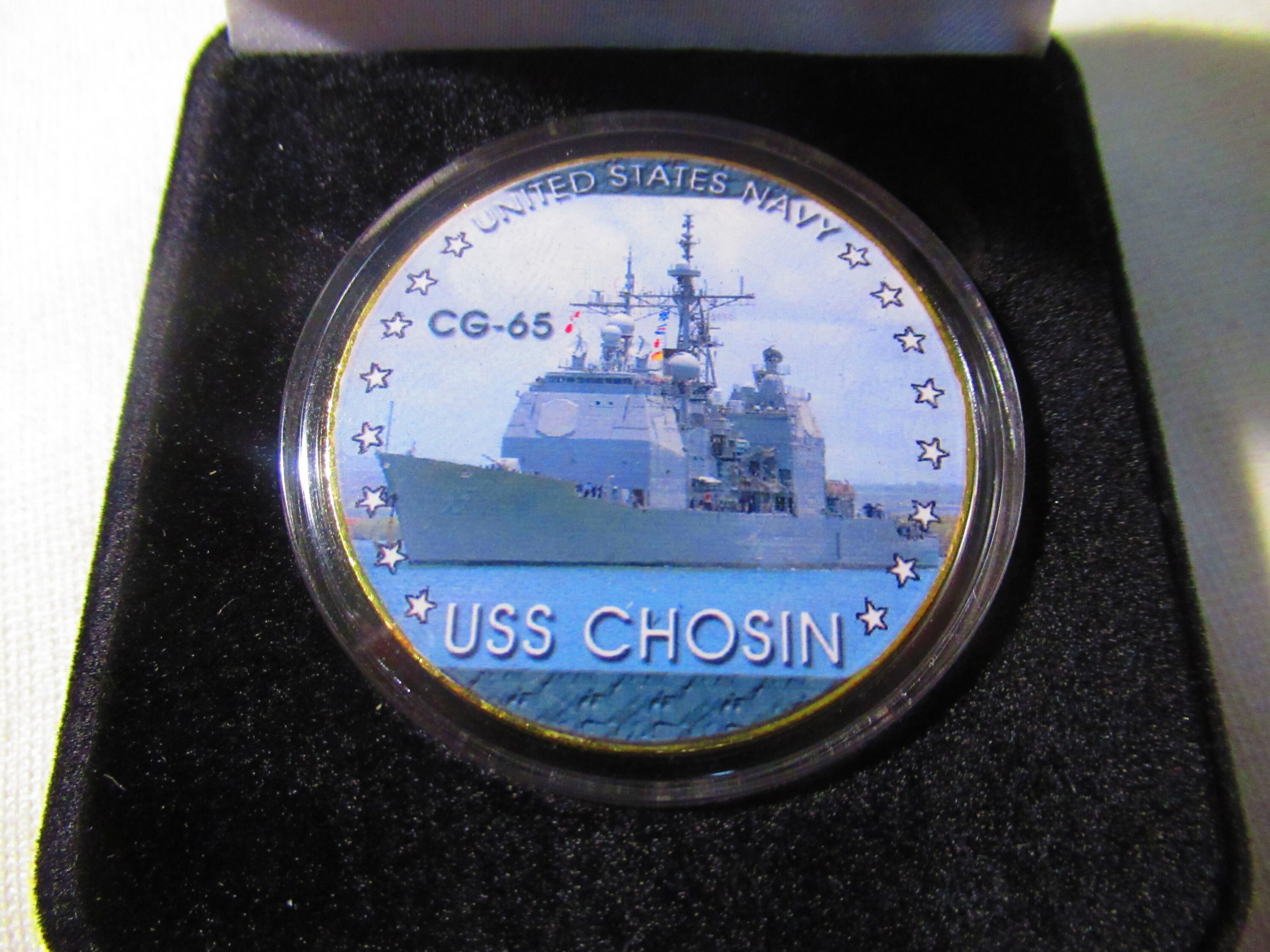U S Navy - USS CHOSIN / CG-65 Challenge Coin - Etsy