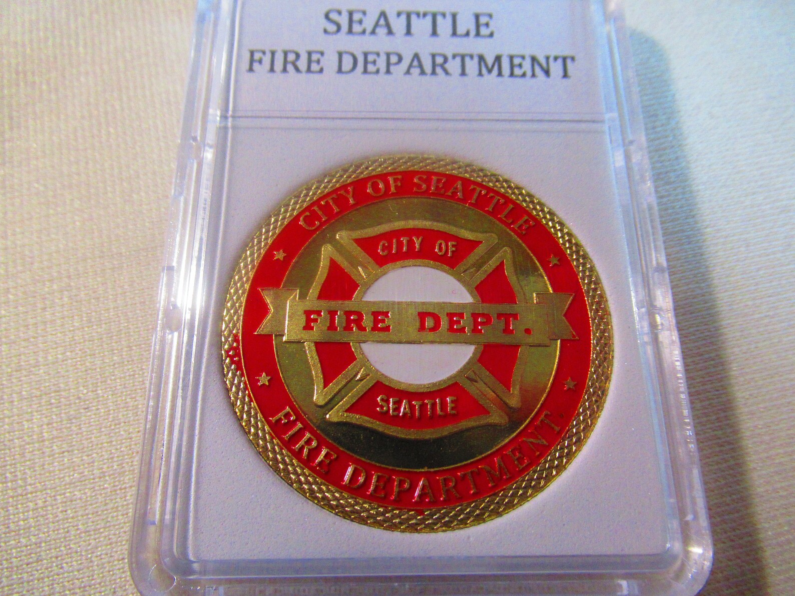 SEATTLE Fire Dept. Challenge Coin - Etsy