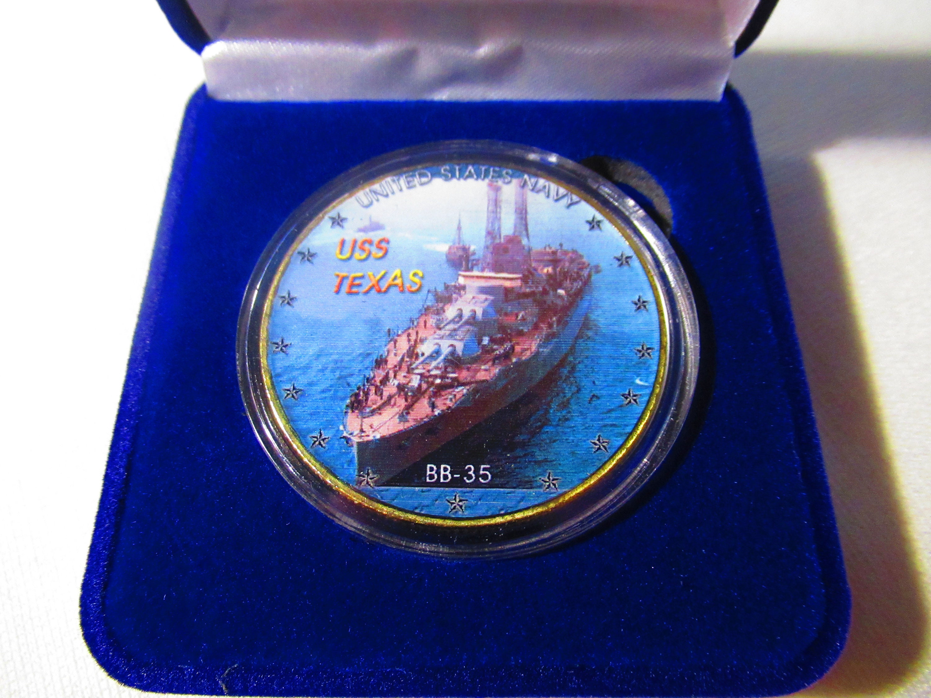 U S Navy USS TEXAS / BB-35 Challenge Coin | Etsy