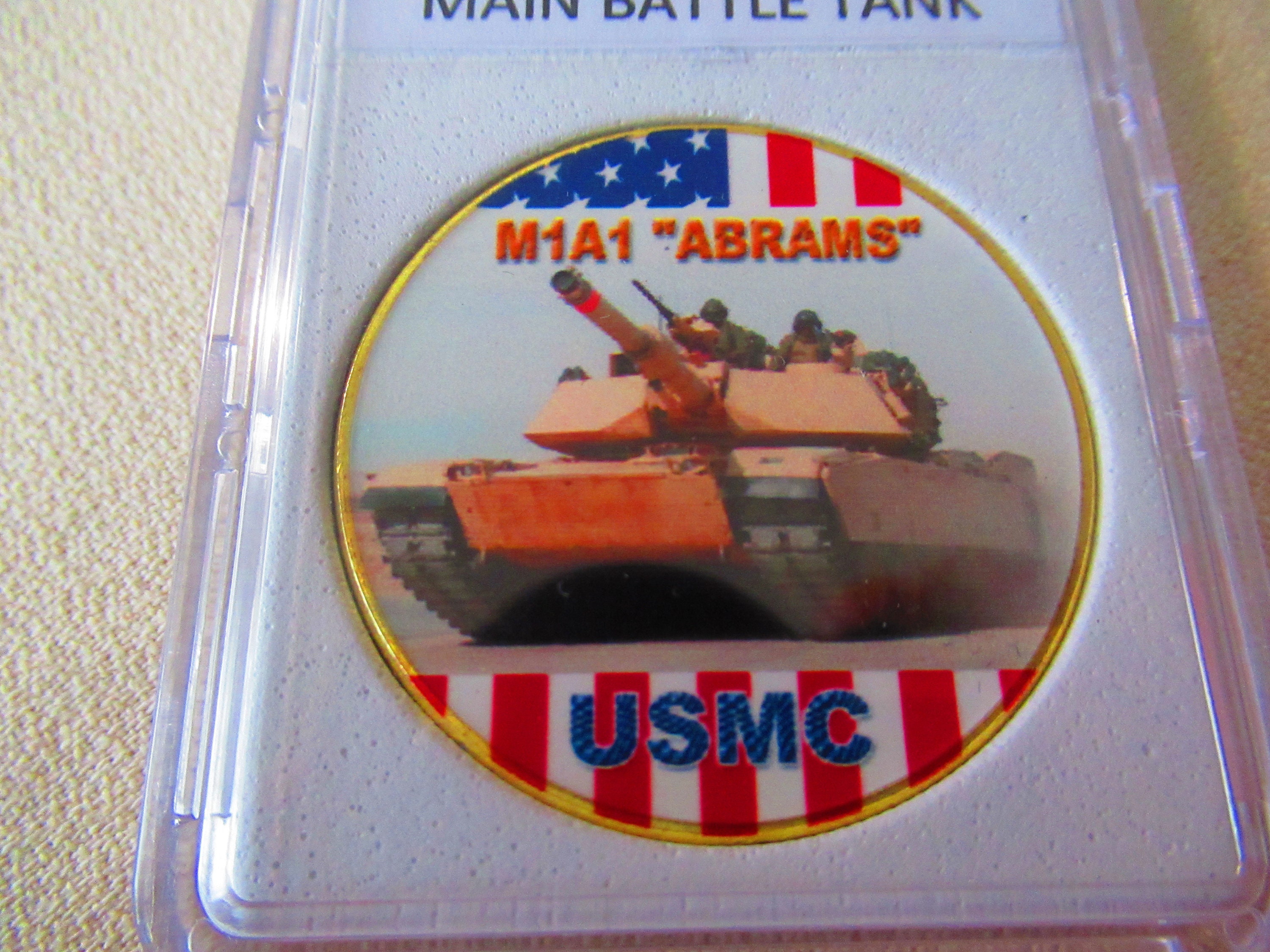 US Marine Corps - M1A1 ABRAMS "main Battle Tank" Challenge Coin - Etsy