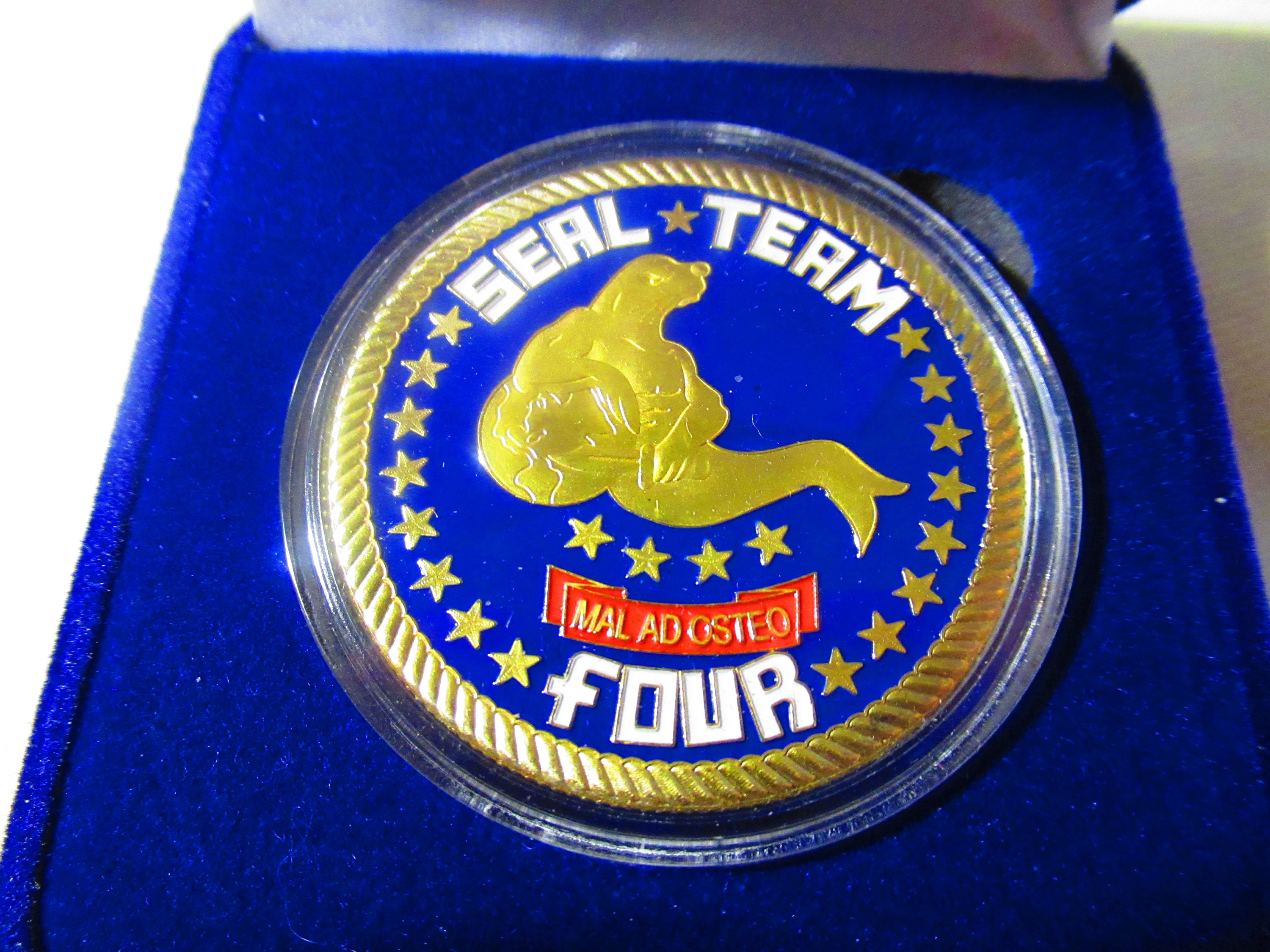 U S Navy SEAL TEAM FOUR Challenge Coin | Etsy