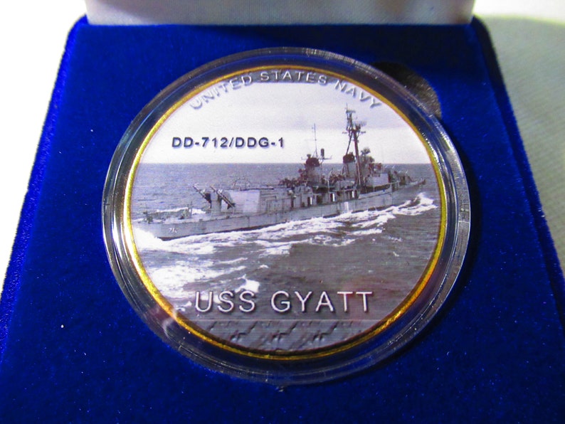 U S Navy USS Gyatt DD-712/DDG-1 Challenge Coin - Etsy