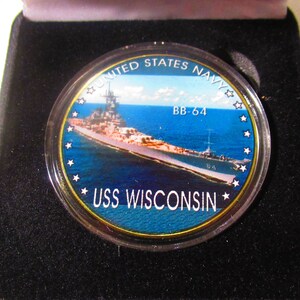 U S NAVY - USS Wisconsin (BB-64) Challenge Coin - Etsy