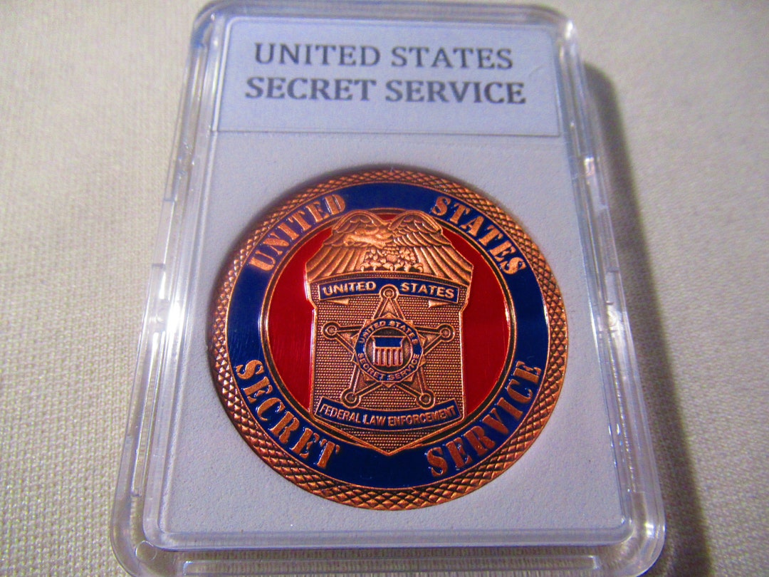 U.S. SECRET SERVICE Shield Challenge Coin (COPPER) - Etsy