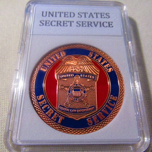 U.S. SECRET SERVICE Shield Challenge Coin (COPPER) - Etsy