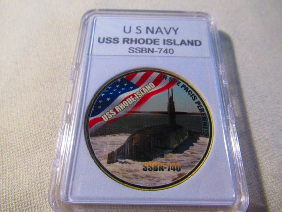 U S Navy Submarine USS Rhode Island / SSBN-740 Challenge Coin | Etsy