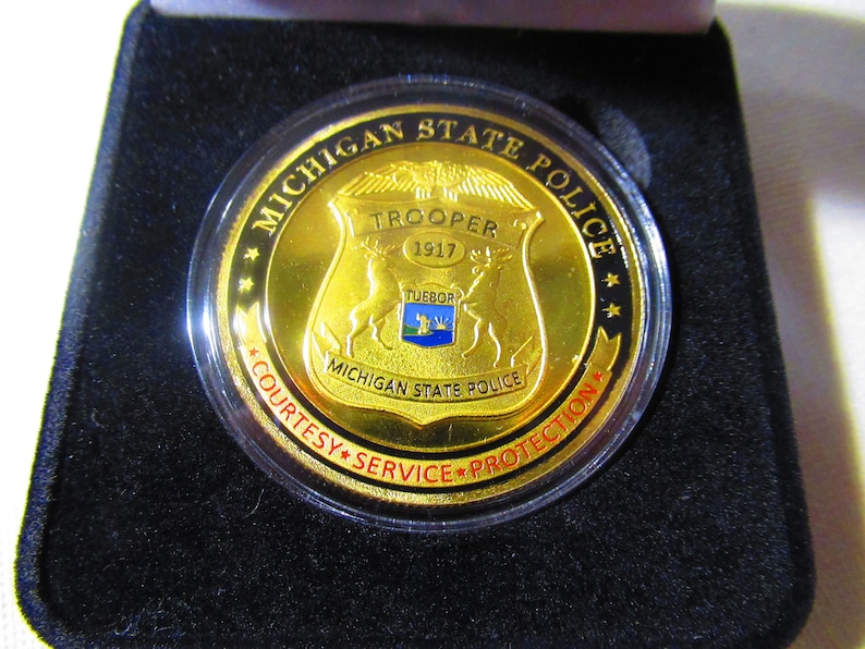 MICHIGAN STATE POLICE Challenge Coin - Etsy