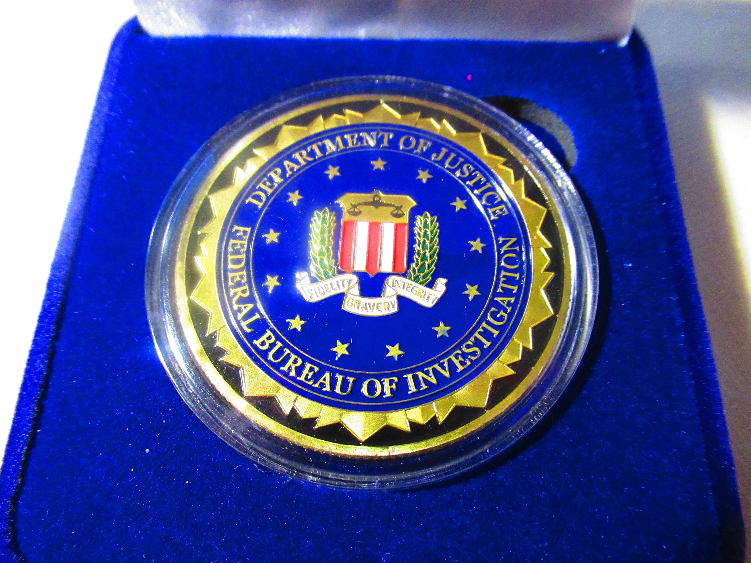 Federal Bureau of Investigation FBI Challenge Coin | Etsy