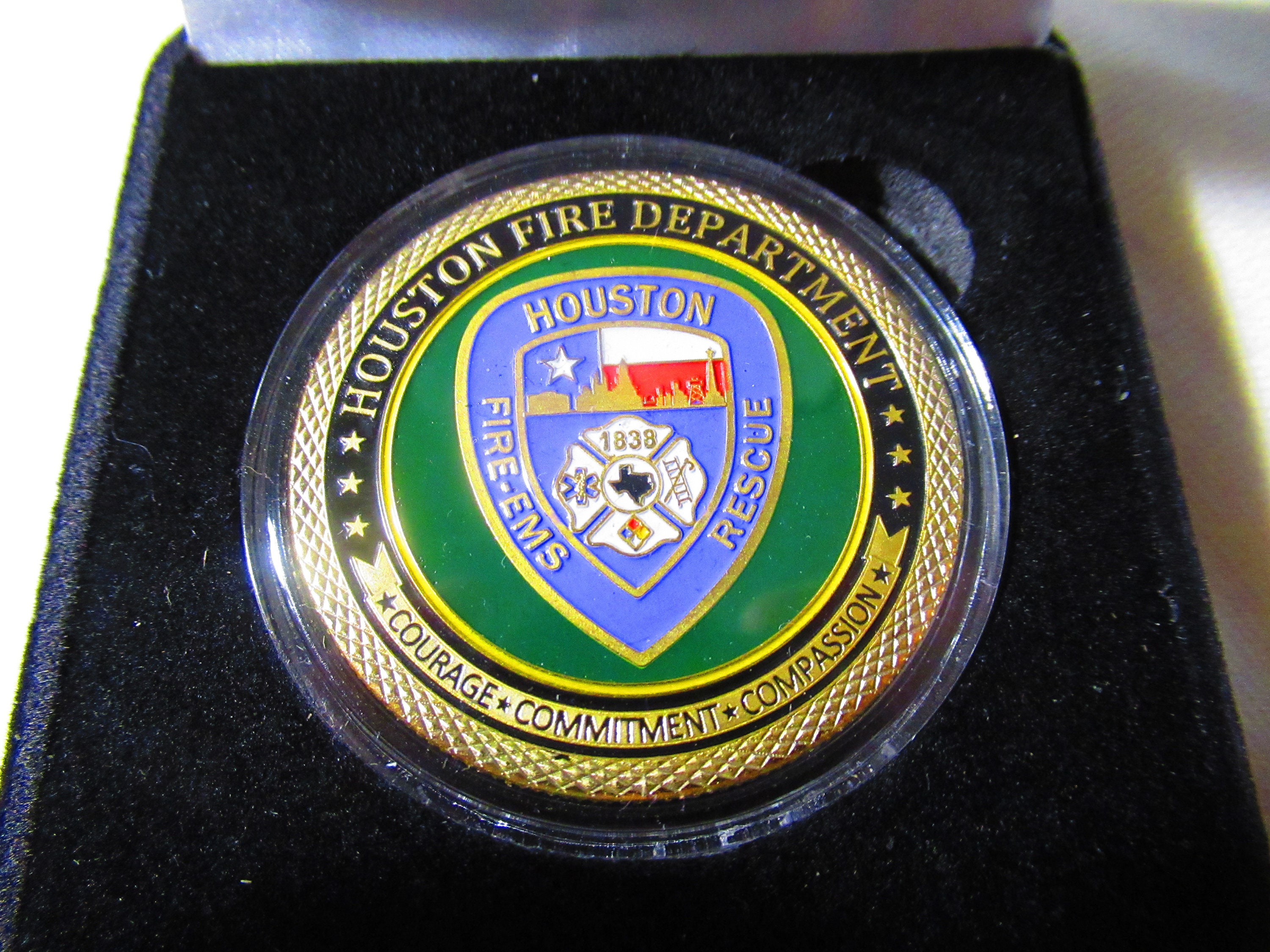 HOUSTON Fire Dept. Challenge Coin - Etsy