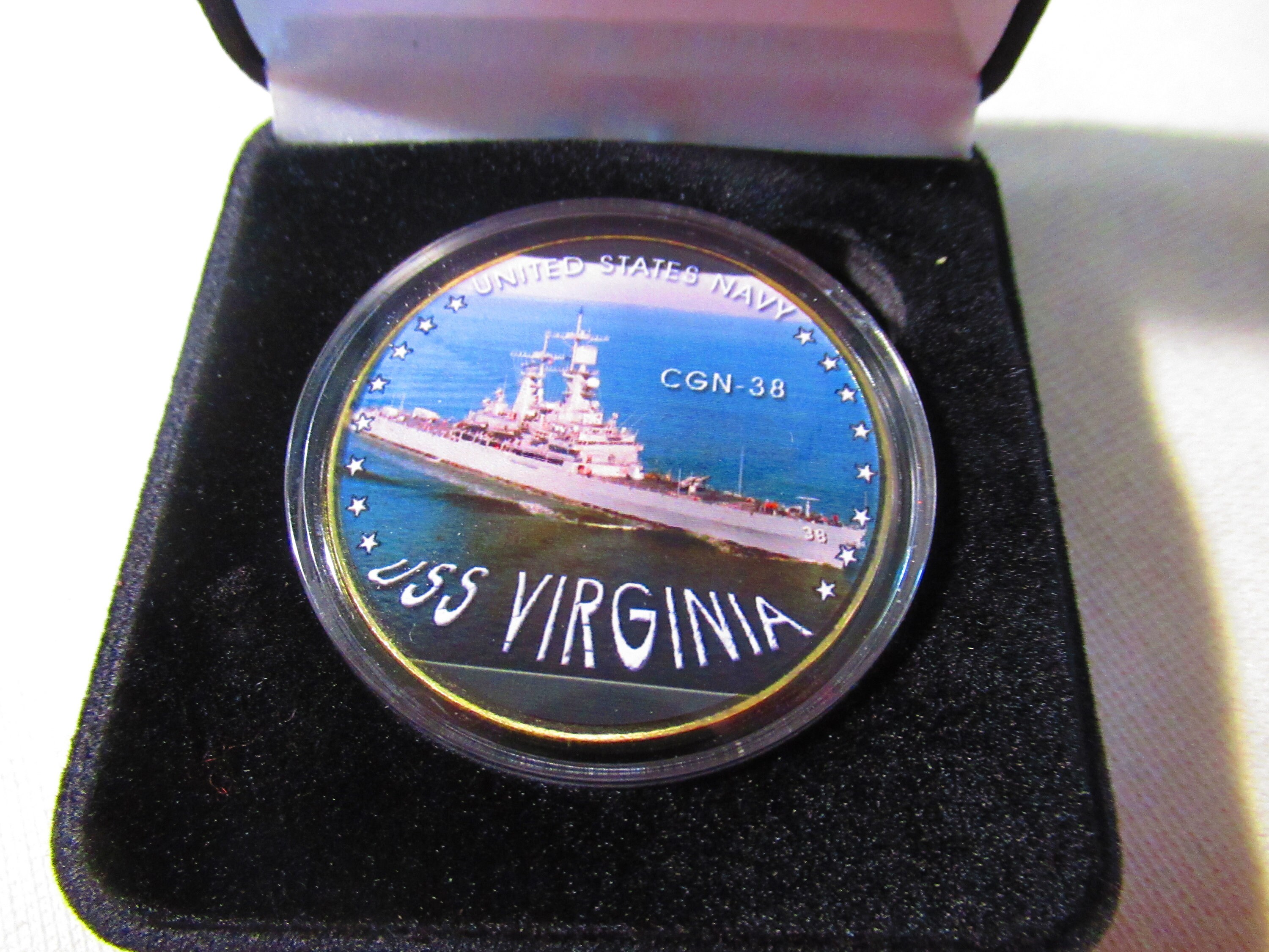 U S Navy USS VIRGINIA CGN-38 Challenge Coin | Etsy