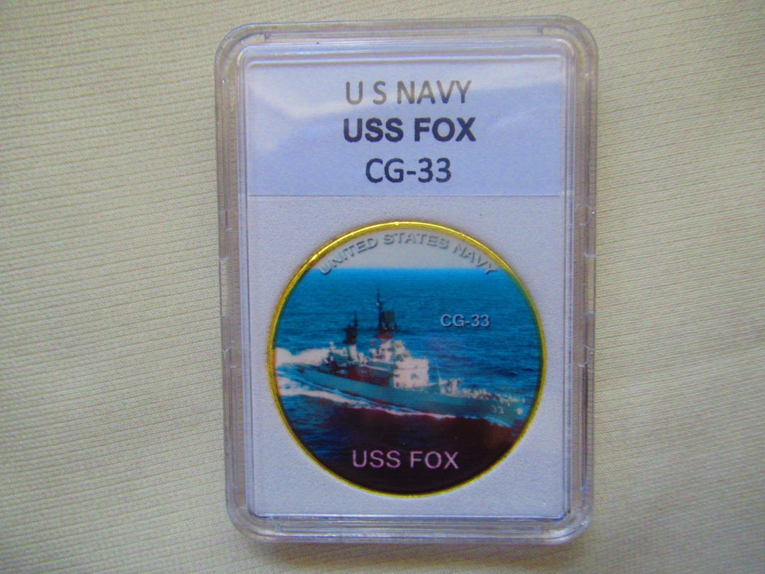 U S Navy - USS FOX CG-33 Challenge Coin - Etsy