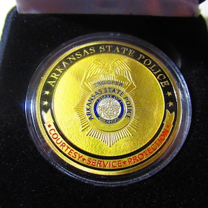 ARKANSAS STATE POLICE Challenge Coin - Etsy