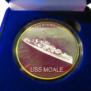 U S Navy - USS MOALE / DD-693 Challenge Coin - Etsy