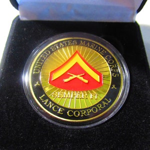US Marine Corps " LANCE CORPORAL " Challenge Coin - Etsy