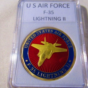 U S AIR FORCE F-35 Lightning II Challenge Coin - Etsy