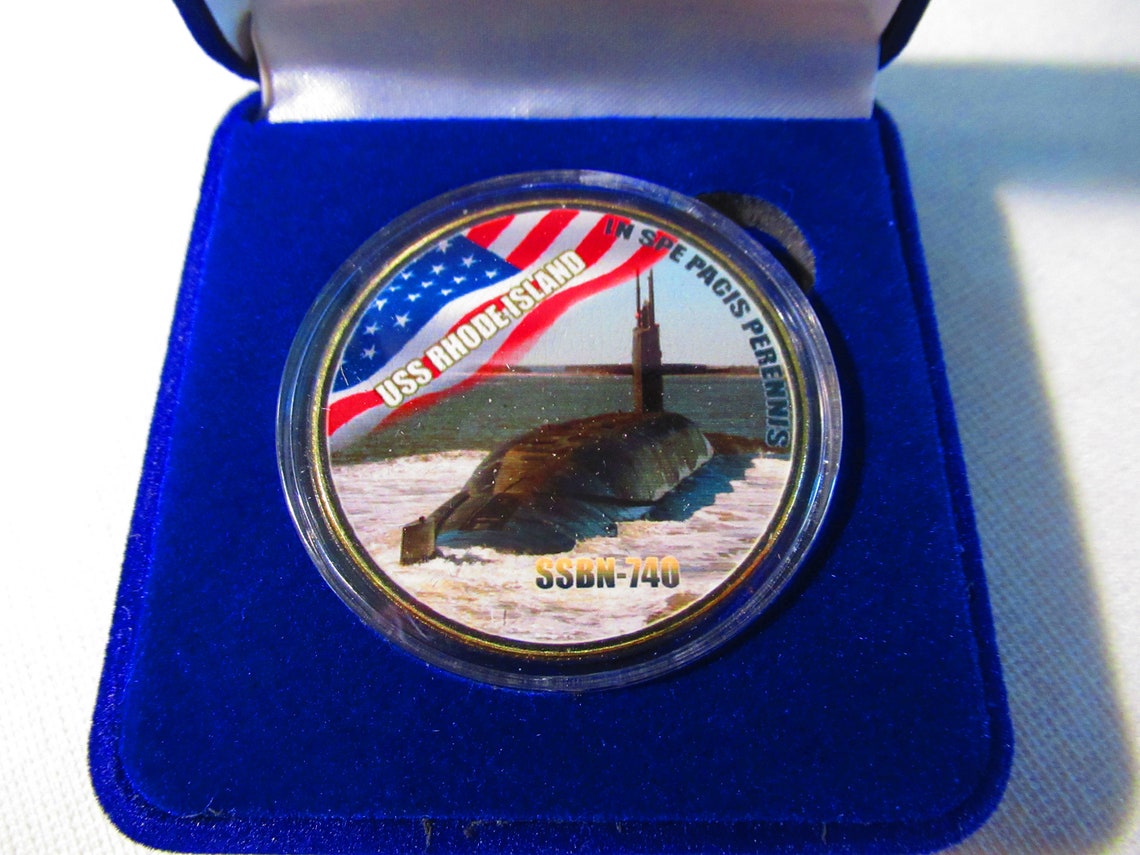 U S Navy Submarine USS Rhode Island / SSBN-740 Challenge Coin - Etsy