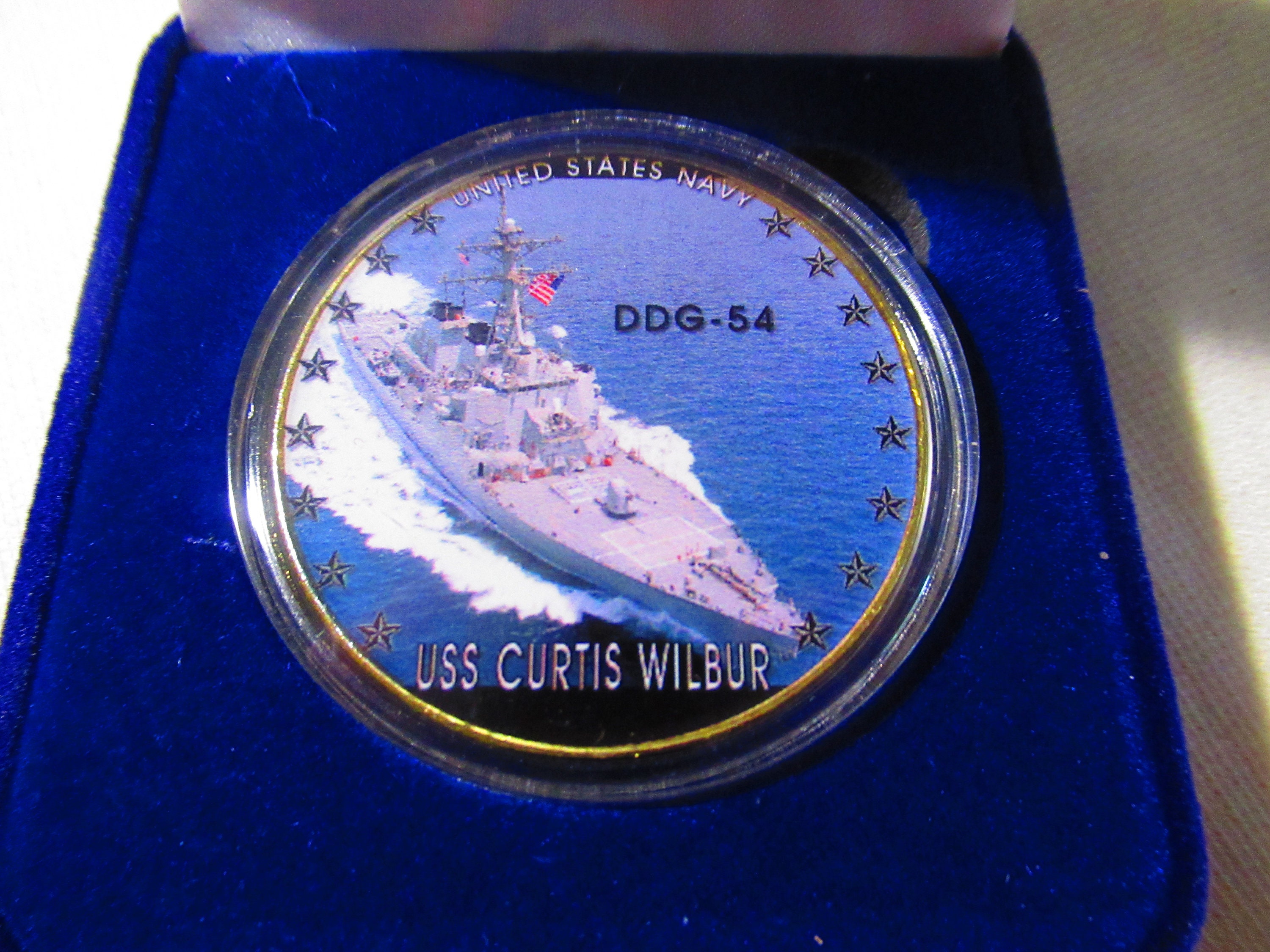U S Navy - USS Curtis Wilbur (DDG-54) Challenge Coin - Etsy