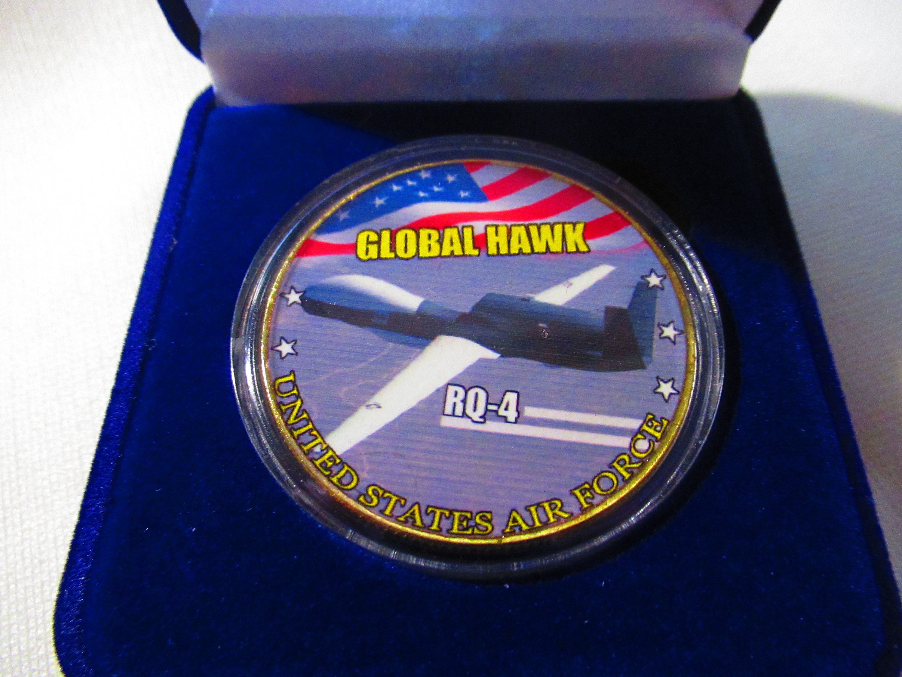 U S Air Force RQ-4 GLOBAL HAWK drone Challenge Coin | Etsy