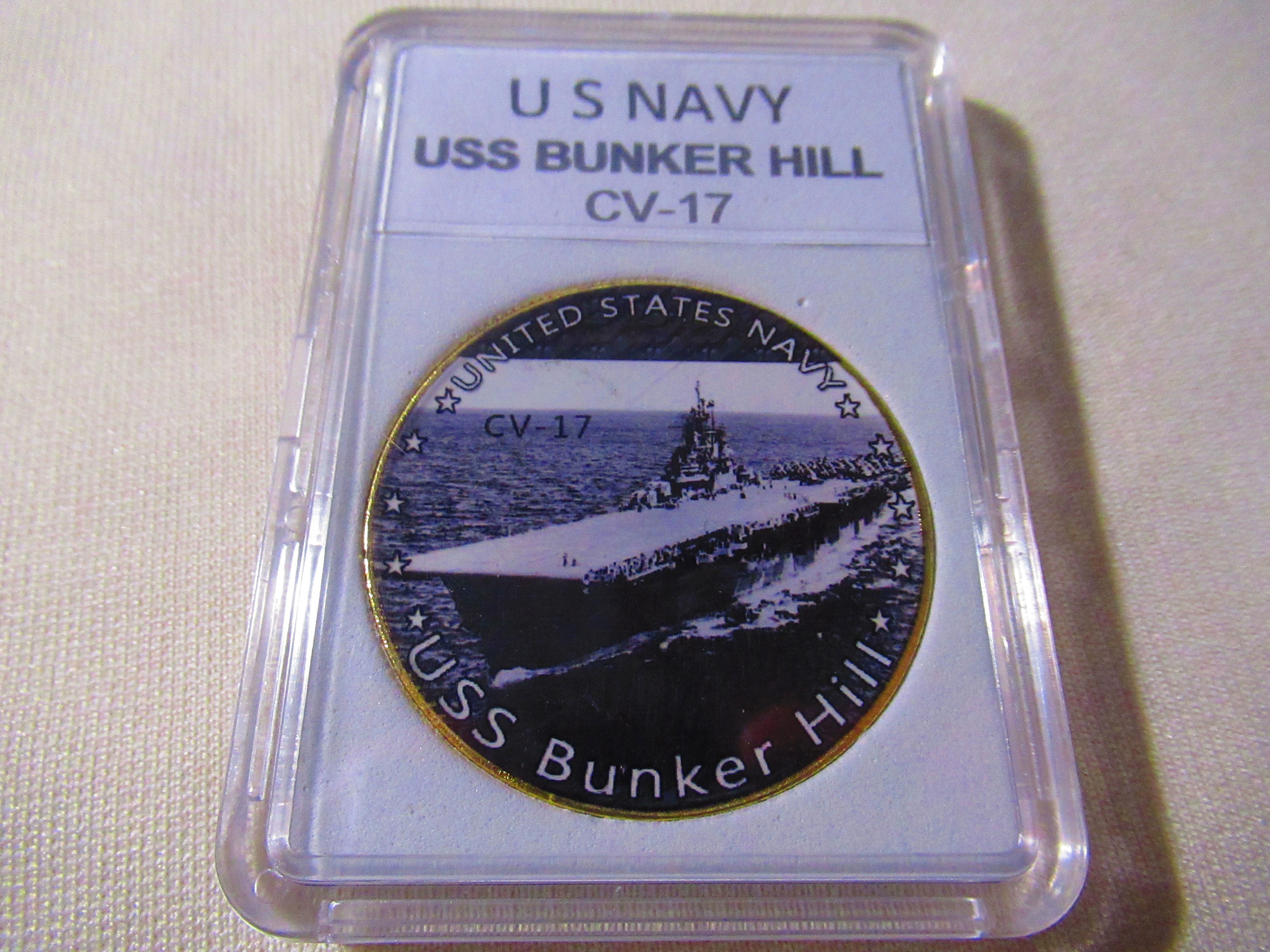 U S Navy USS Bunker Hill CV-17 Challenge Coin | Etsy