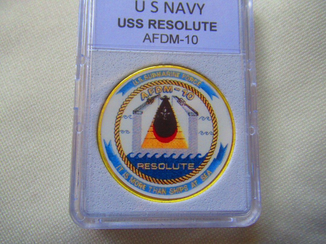 U S NAVY - USS Resolute AFDM-10 Challenge Coin - Etsy