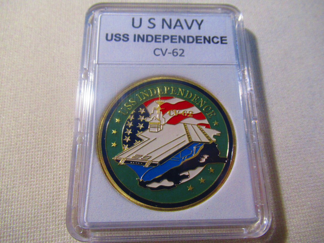 U S Navy - USS INDEPENDENCE CV-62 Challenge Coin - Etsy