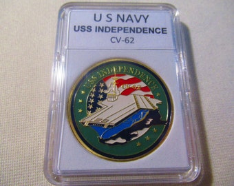 U S Navy USS INDEPENDENCE CV-62 Challenge Coin | Etsy