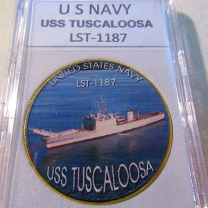 U S Navy - USS TUSCALOOSA (LST-1187) Challenge Coin - Etsy