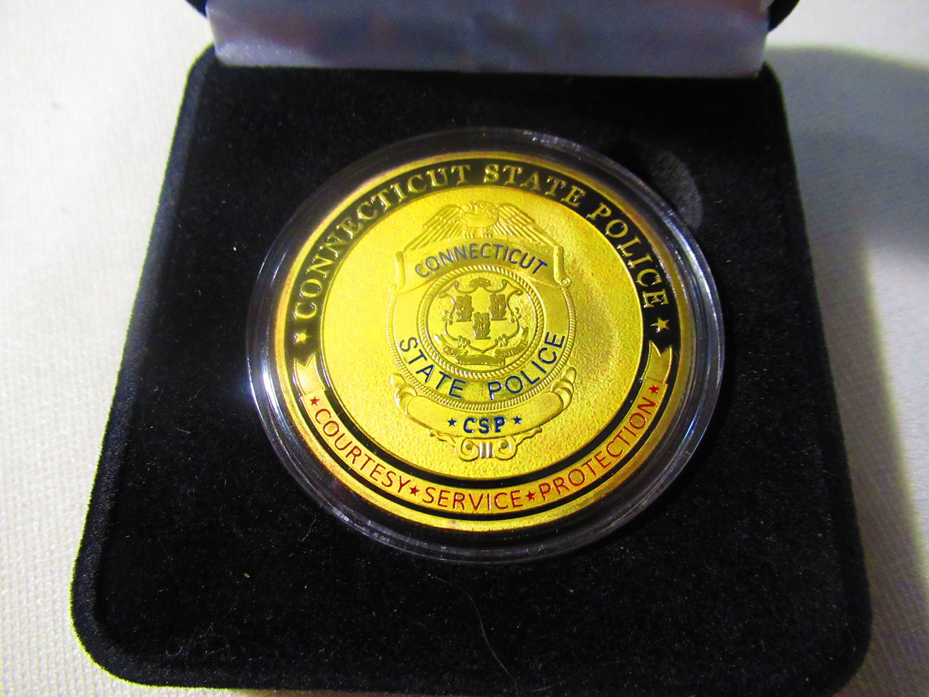 CONNECTICUT STATE POLICE Challenge Coin | Etsy