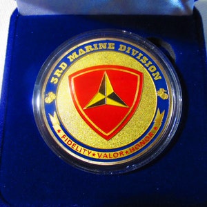 U S Marine Corps - 3rd MARINE DIVISION Challenge Coin - Etsy